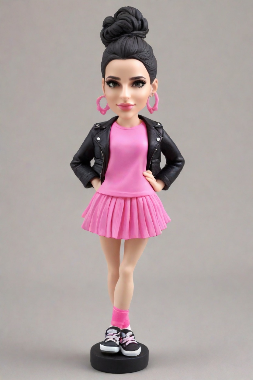 Sassy Stance, Neon Vibes: The Custom Bobblehead Doll That's Turning ...