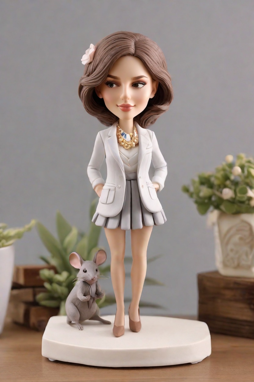 Custom Anniversary Chic Bobblehead | HeartVoice Gifts