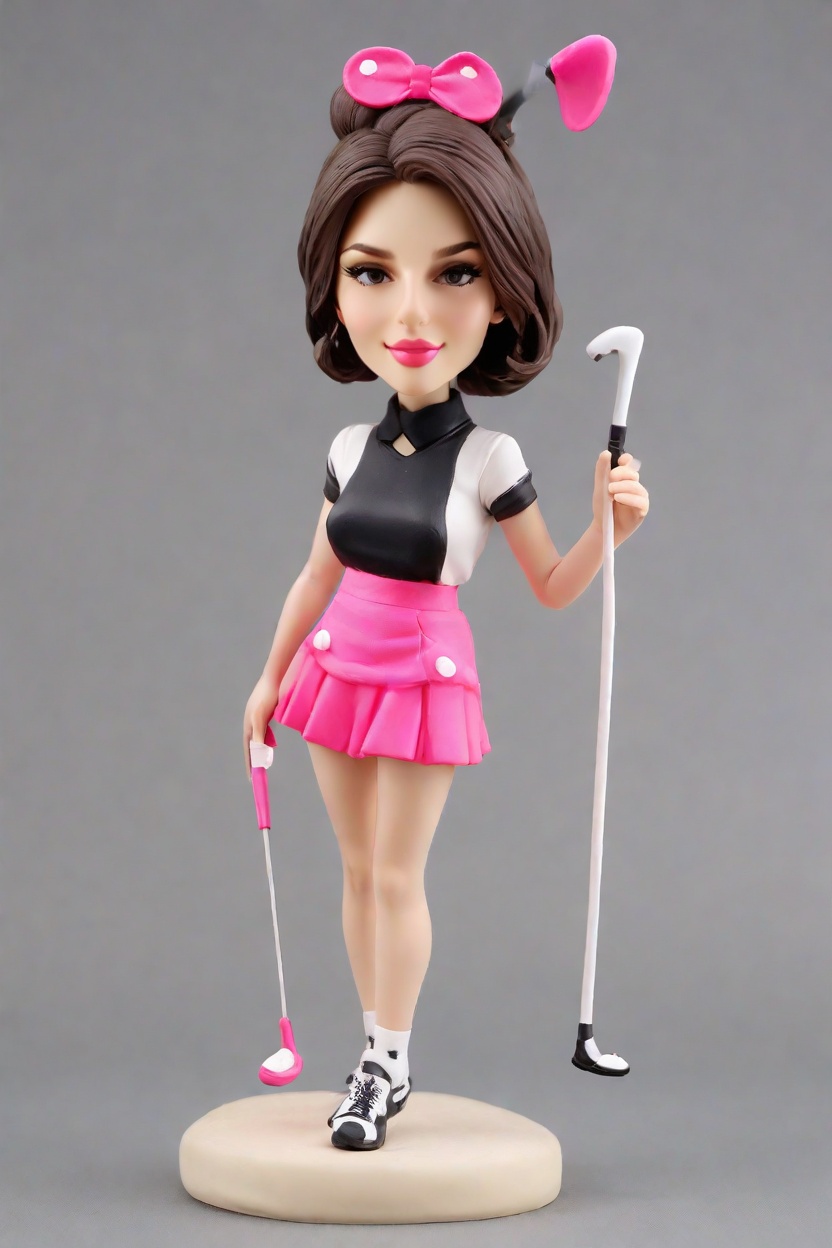Custom Golfing Diva Bobblehead | HeartVoice Gifts