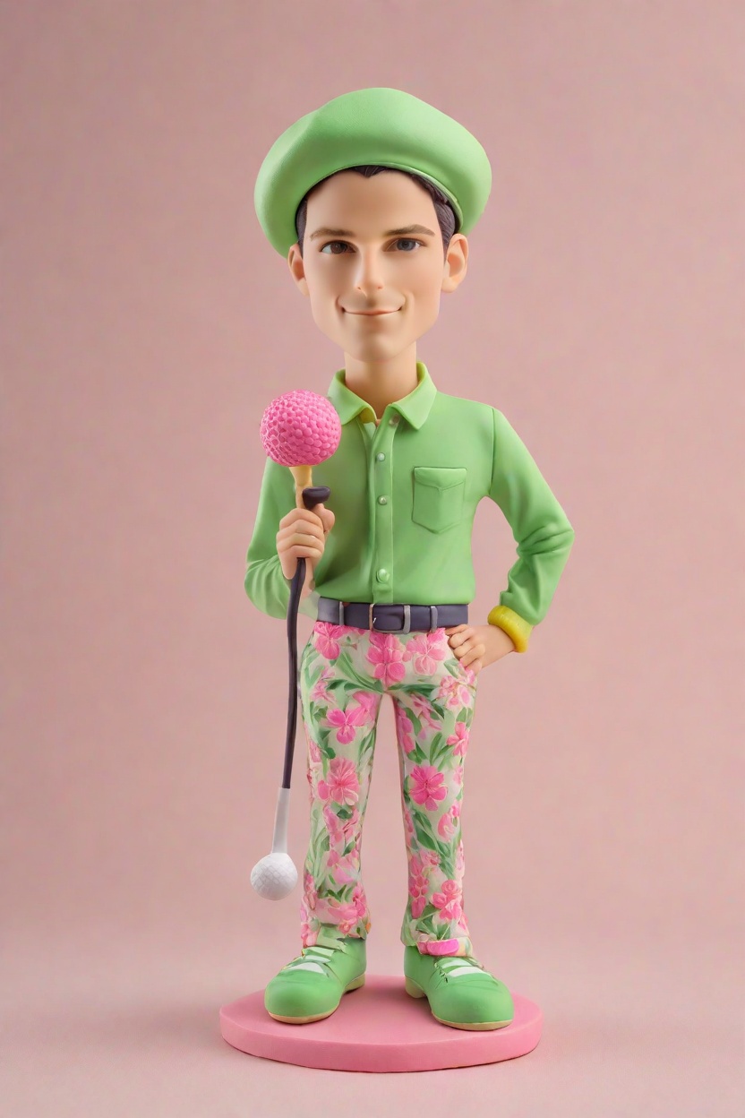 Custom Golf Swing Bobblehead | HeartVoice Gifts