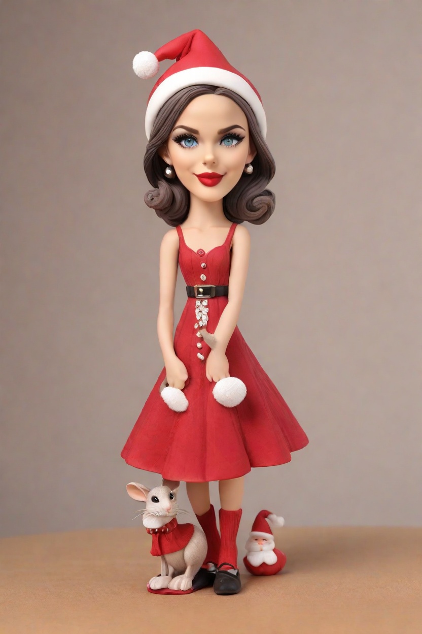 Custom Christmas Cheerful Bobblehead | HeartVoice Gifts