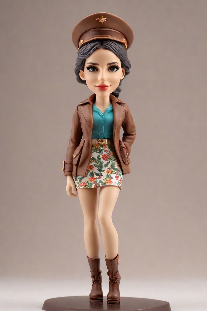 Custom Aviator Chic Bobblehead | HeartVoice Gifts